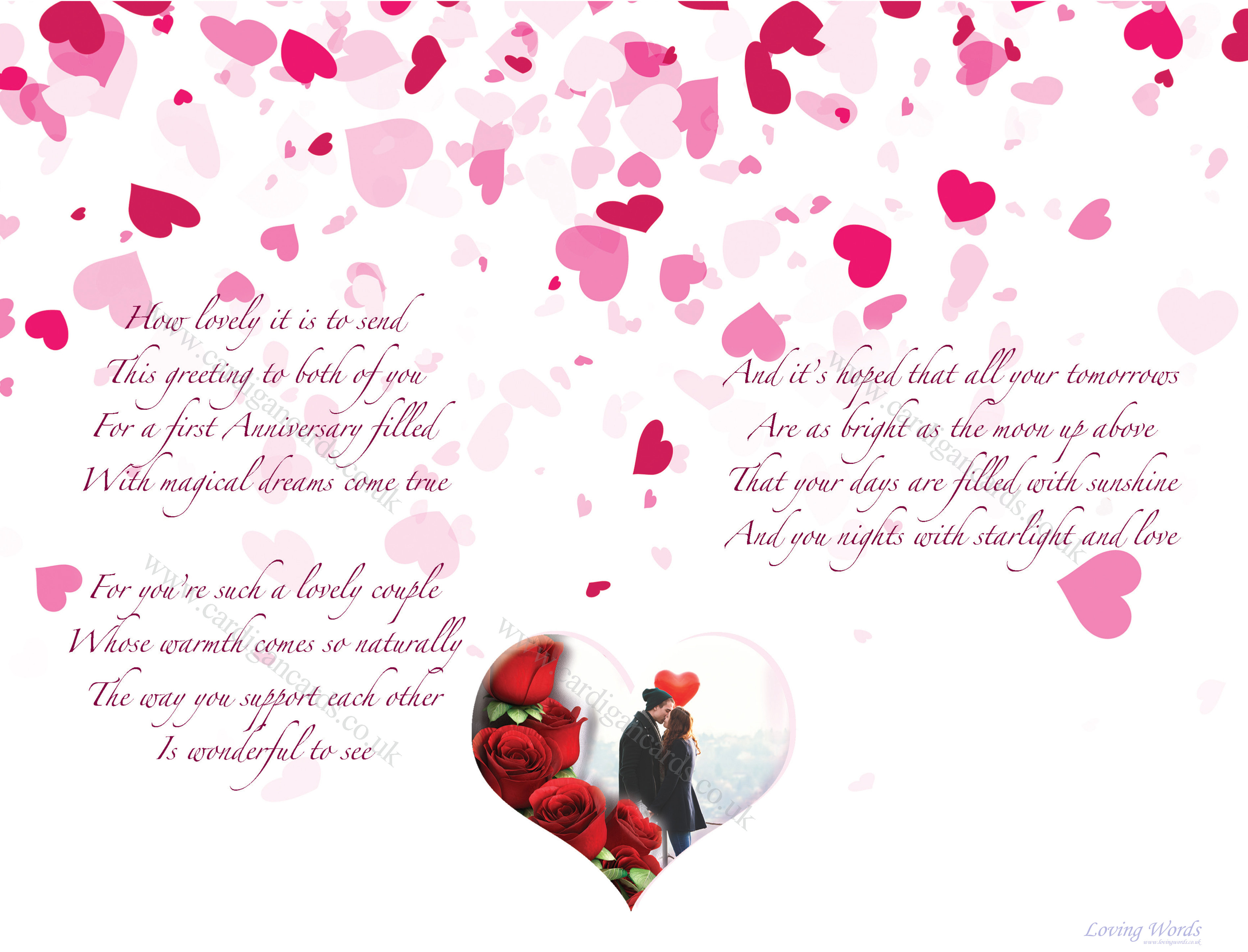 On 1st Wedding Anniversary Greeting Cards By Loving Words on-1st-wedding-anniversary-greeting-cards-by-loving-words