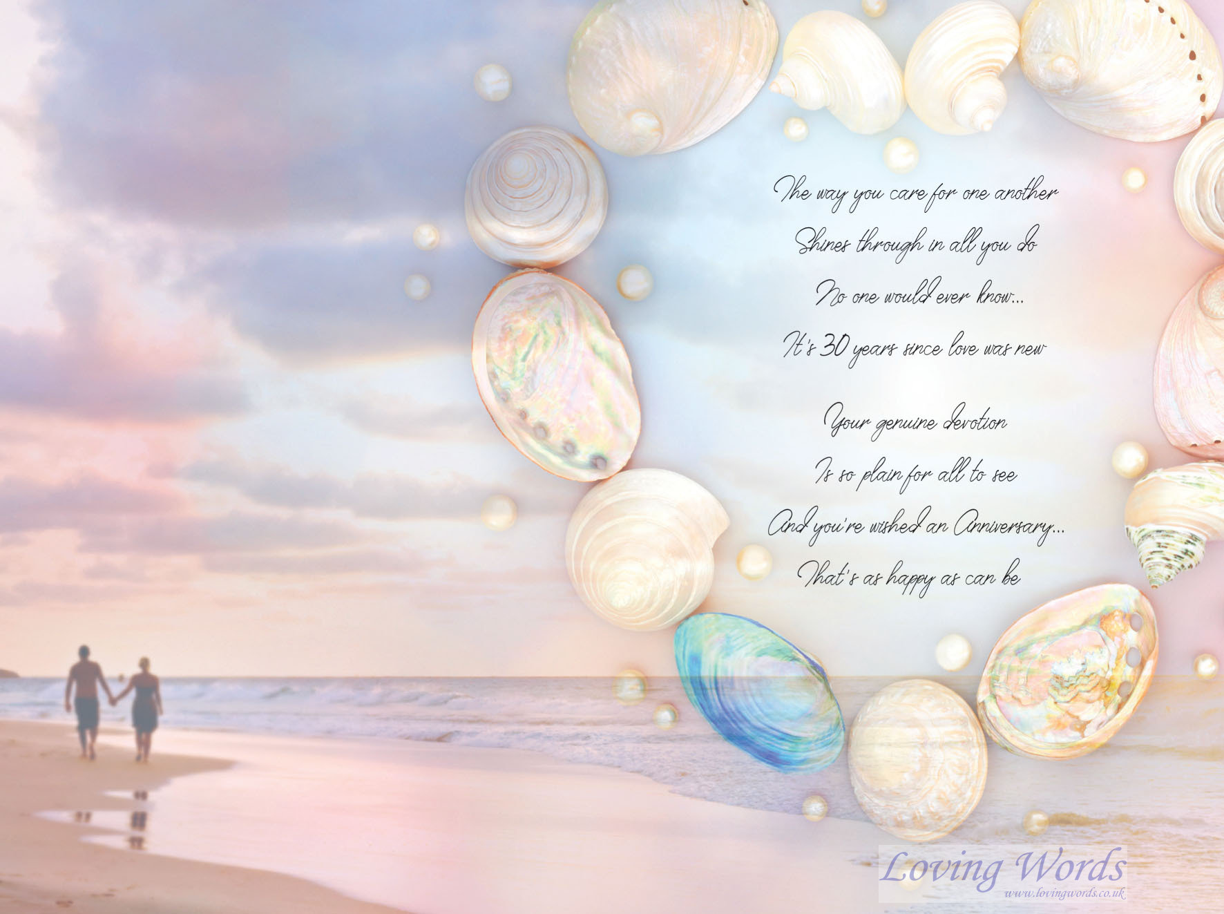 Pearl Anniversary Both Greeting Cards By Loving Words pearl-anniversary-both-greeting-cards-by-loving-words