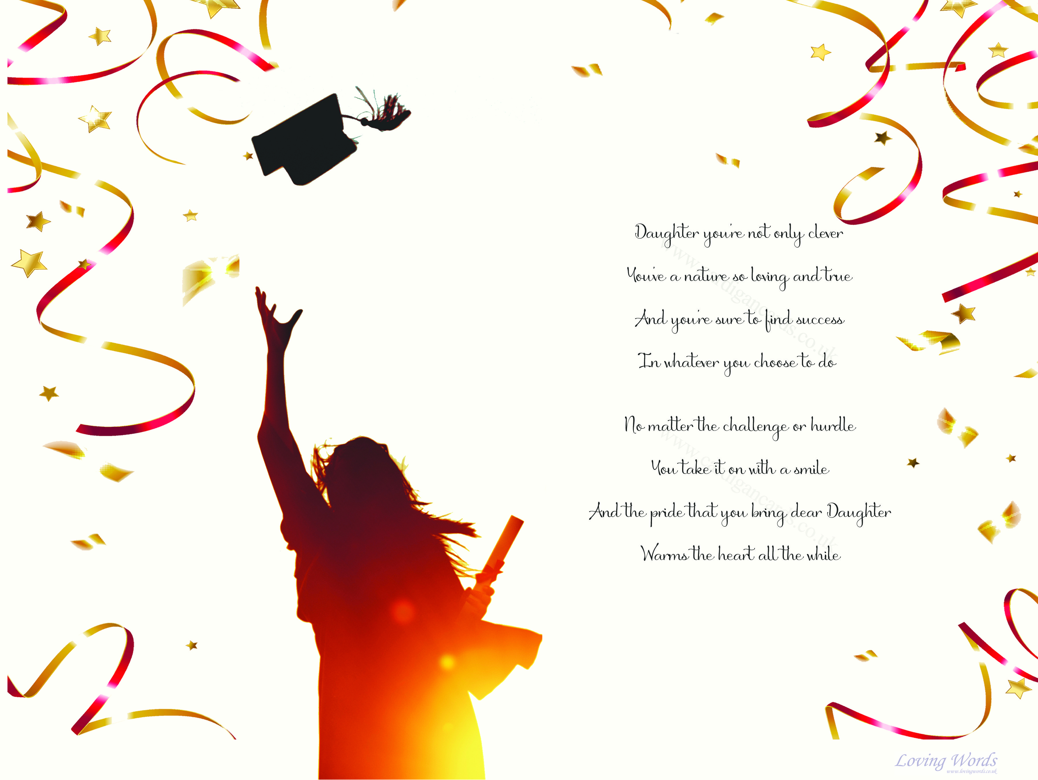 Daughter Graduation Greeting Cards By Loving Words